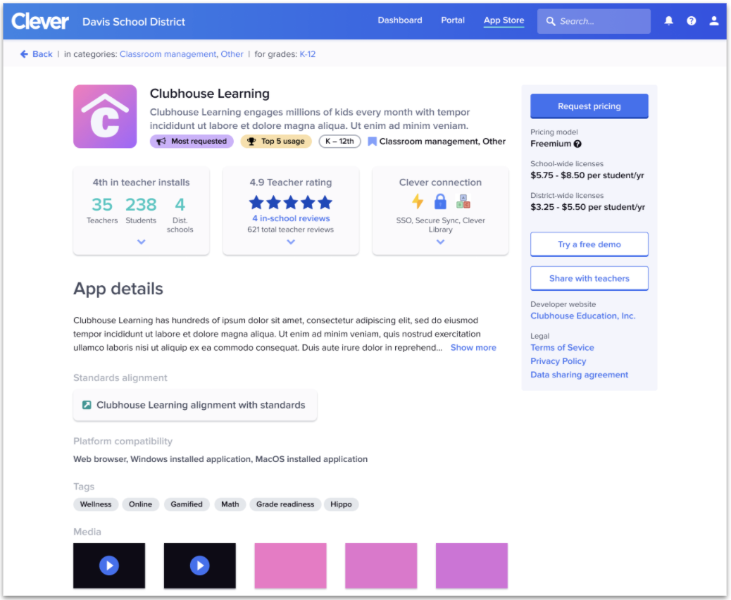 Clever Library: App Store