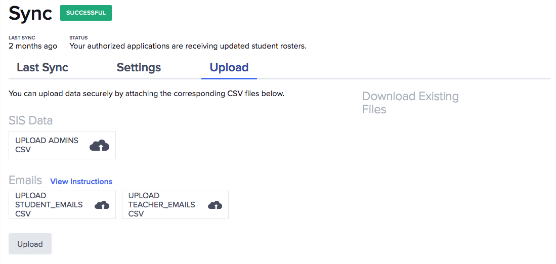 Manually Uploading (i.e. side-loading) User Emails to Clever