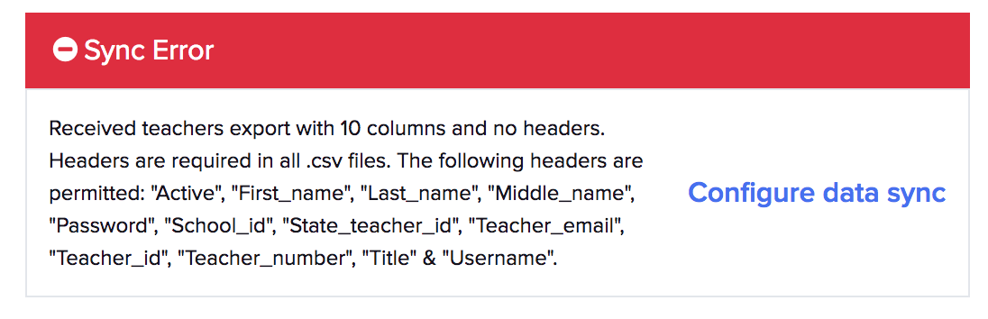 For District Admins: Sync Status