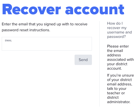 For Teachers: How to reset passwords for yourself and students