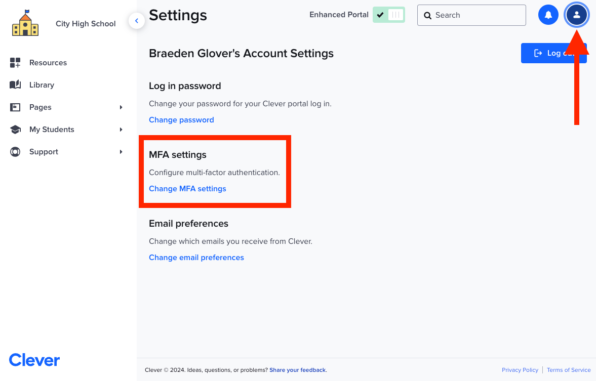 For Clever Admins: Classroom MFA setup