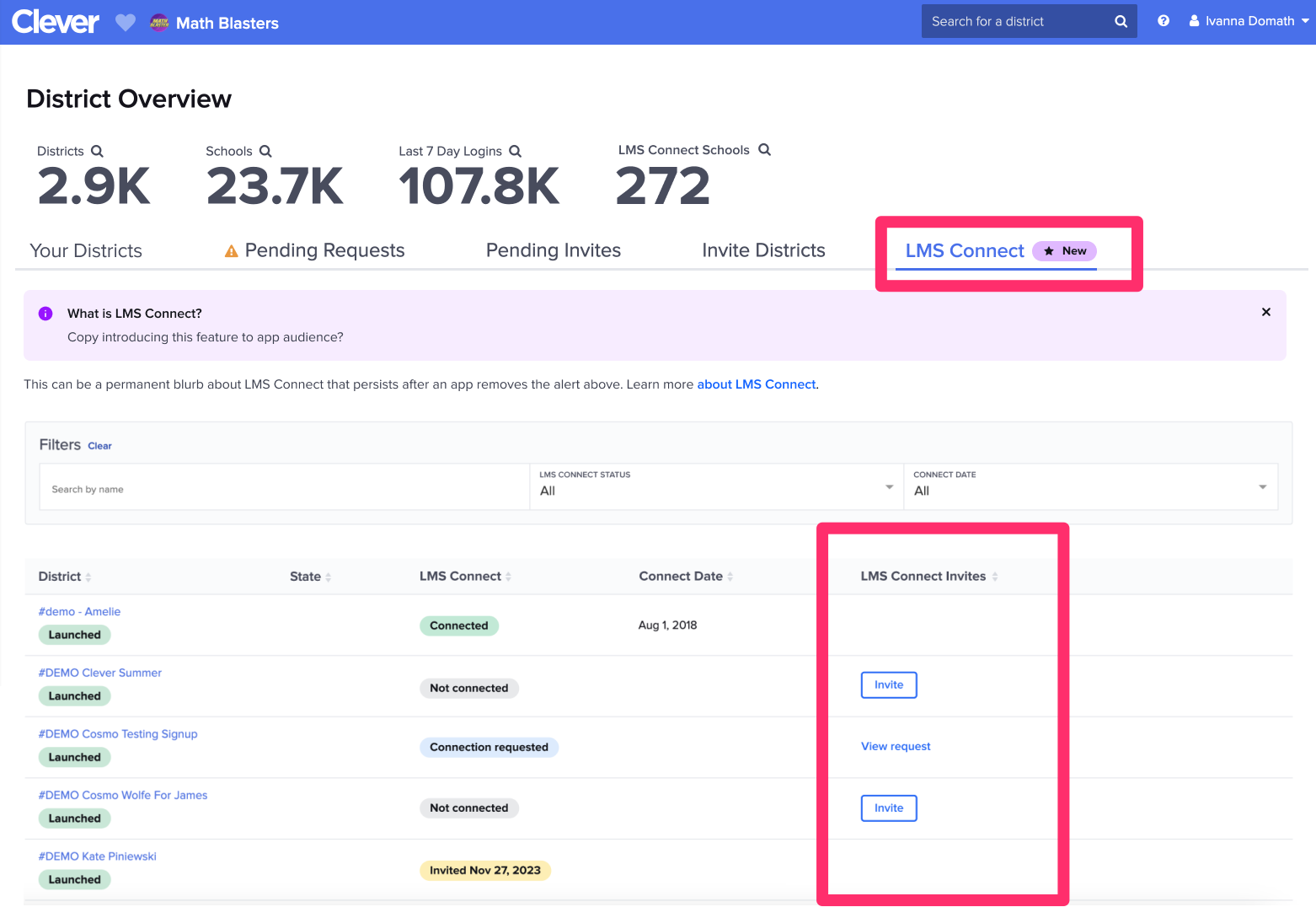 For Application Partners: Sending and receiving Clever LMS Connect ...