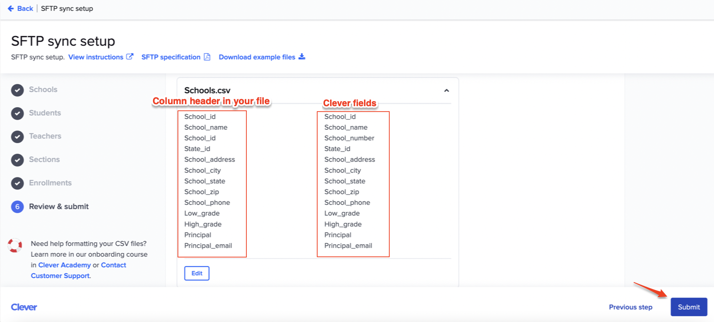 SFTP Syncs: SFTP web upload feature with field mapping