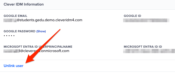 Clever IDM: Account links
