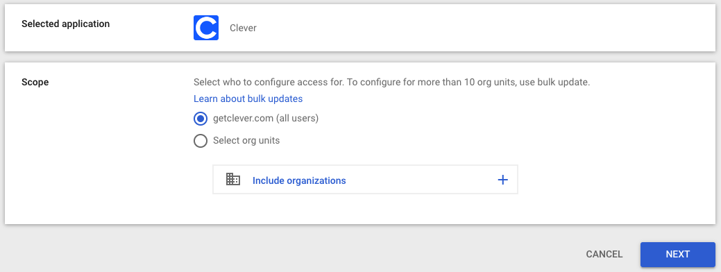 For Clever Admins: Google SSO 3rd party confirmation
