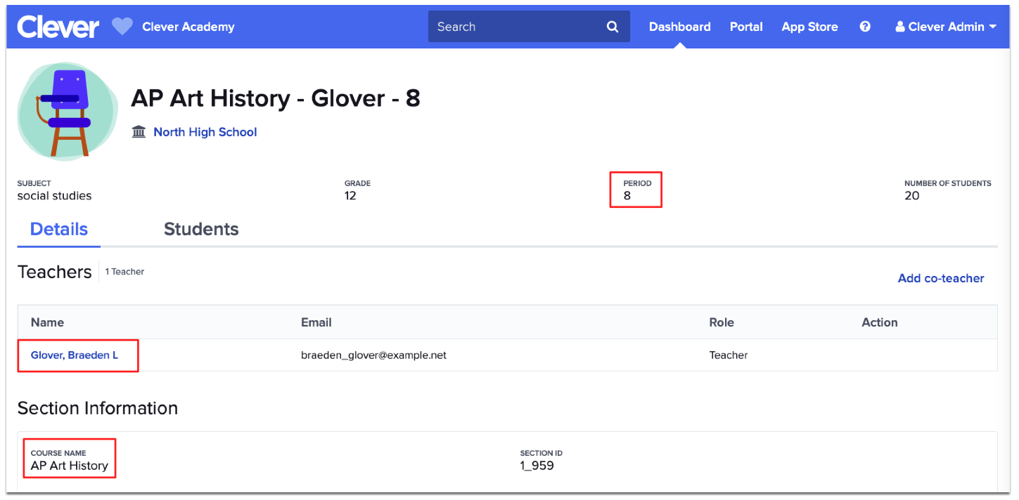 For Clever Admins: Section Names