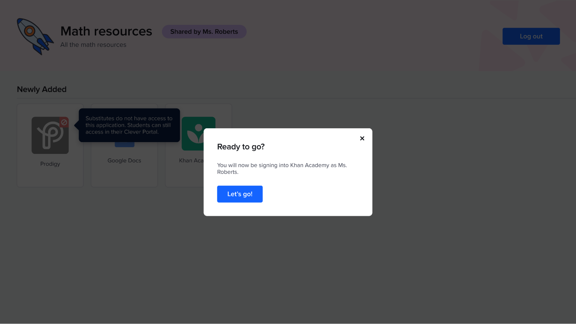 For Clever Admin: Short-term substitute access to Clever