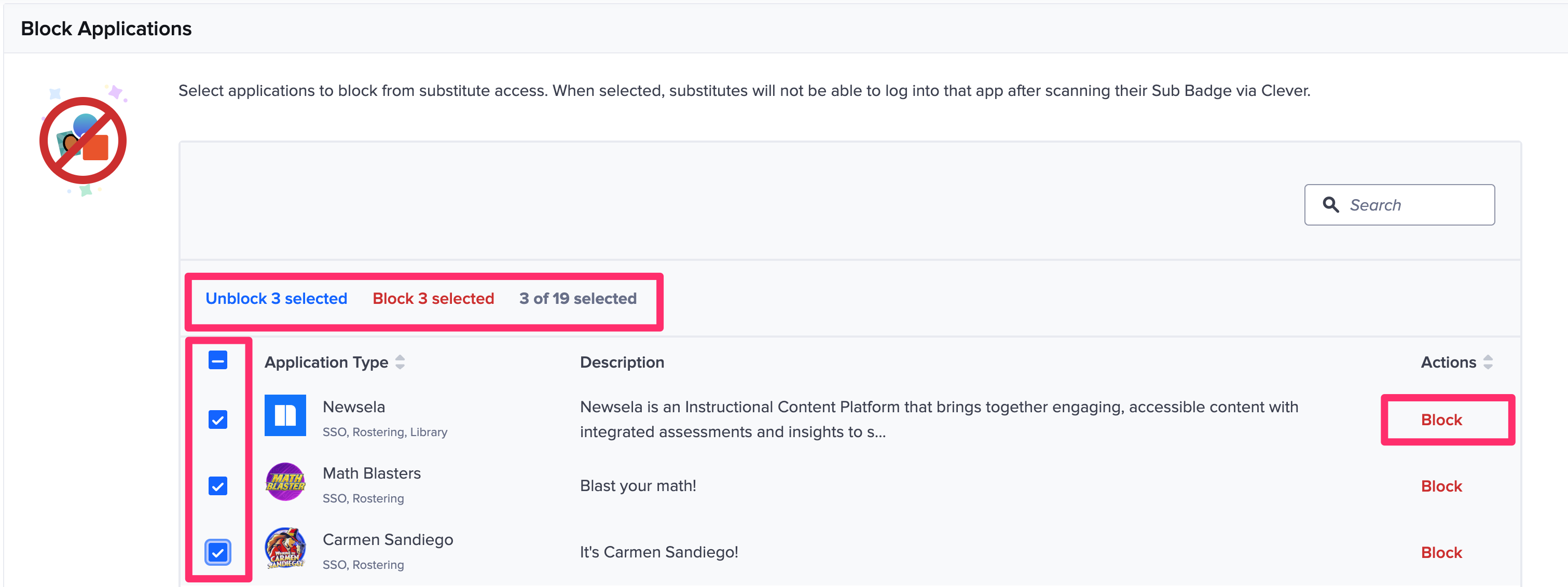 For Clever Admin: Short-term substitute access to Clever