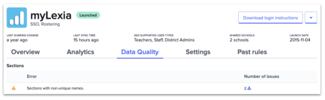 For Clever Admins: Apps - Data Warnings and Errors
