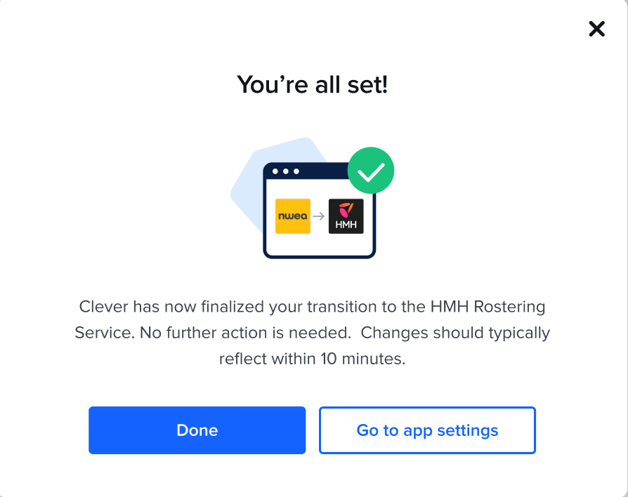 NWEA MAP Growth to HMH Rostering Service Migration