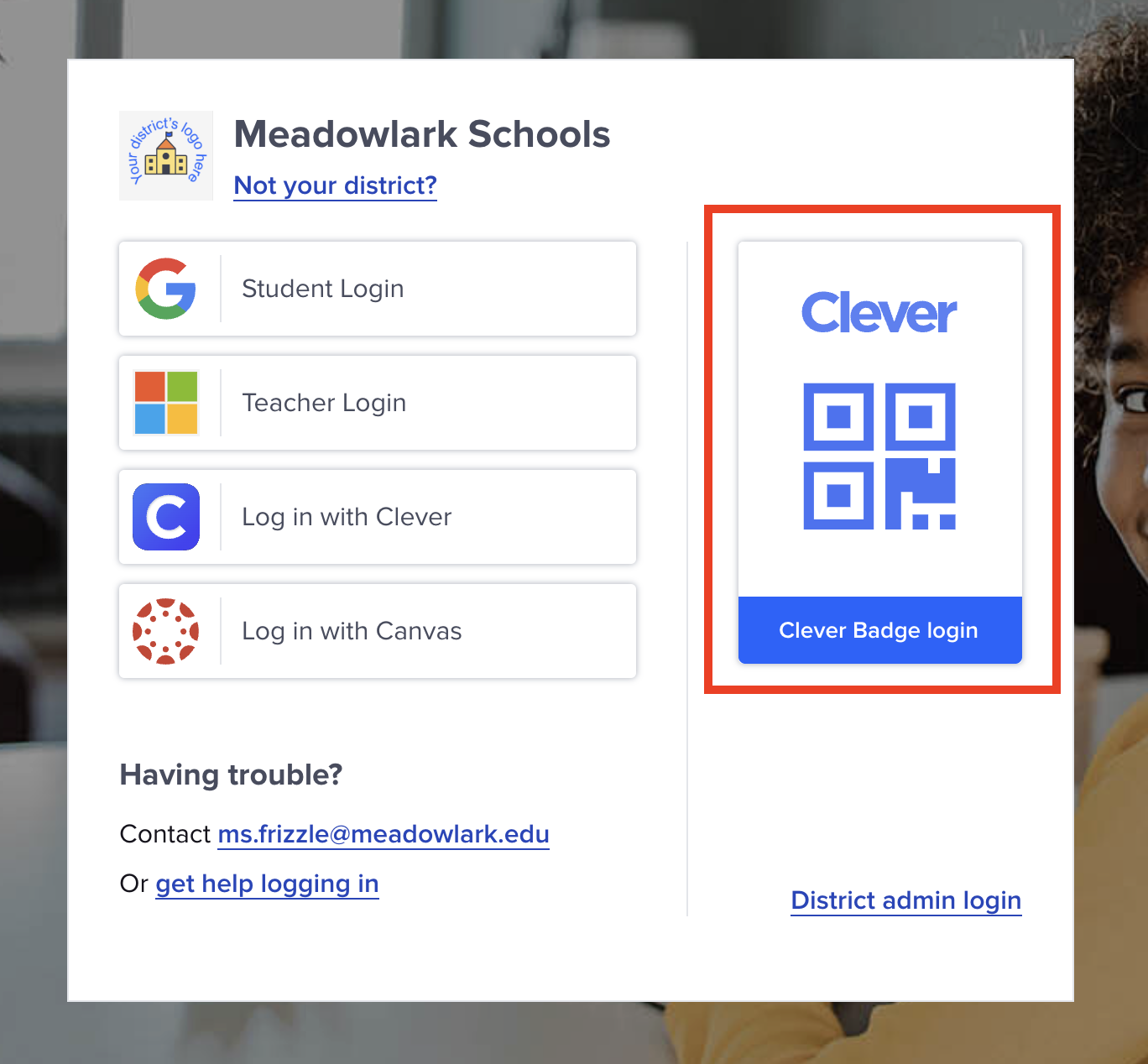 For Students: How do I log in to Clever using a Badge?